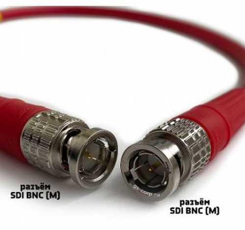 Кабель мобильный/сценический GS-PRO 12G SDI BNC-BNC (red) 0,2 метра