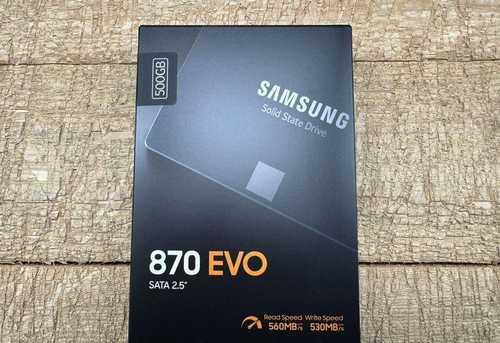 Новые SSD Samsung 500Gb 870 EVO S-ATA III