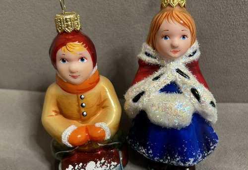 Елочные игрушки Ариель Кай и Герда пара