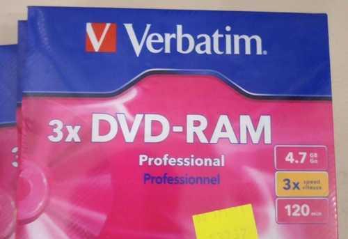 Диски DVD-RAM Verbatim 4,7Gb