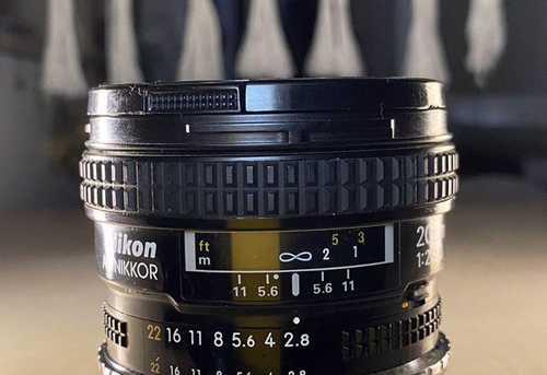 Объектив Nikon AF-D 20/2.8