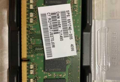 Оперативная память ddr3 4GB Samsung для ноутбука