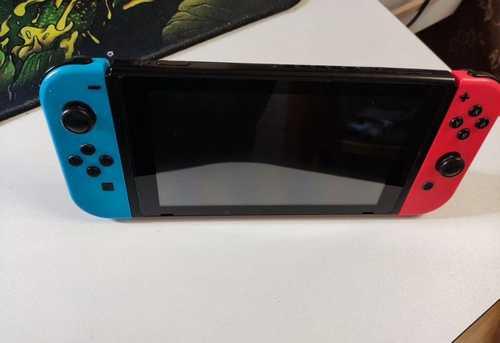 Nintendo switch rev 1 + 2 картриджа