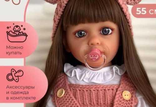 Кукла Реборн 55 см силиконовая игрушка новая