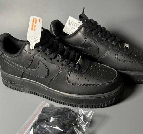 Кроссовки Nike AIR force 1 LOW luxe black gum Люкс