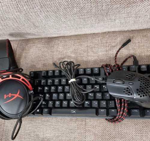 Игровой комплект HyperX - наушники,клава,мышка