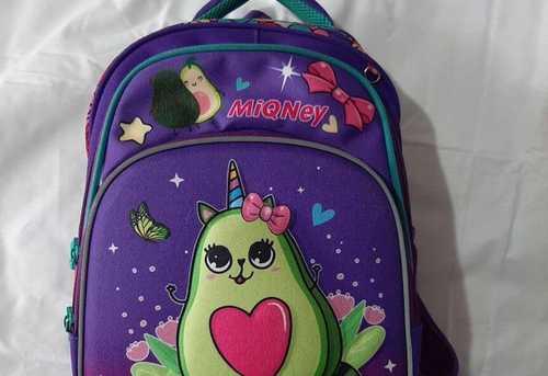 Рюкзак школьный авокадо девочки + подарок пенал