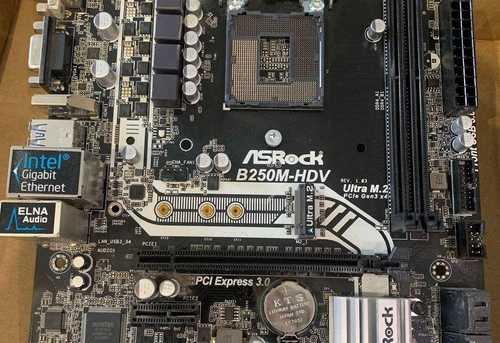 Материнская плата Socket LGA1151 ASRock B250M-HDV