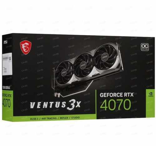 Видеокарта MSI GeForce RTX 4070 ventus 3X E OC