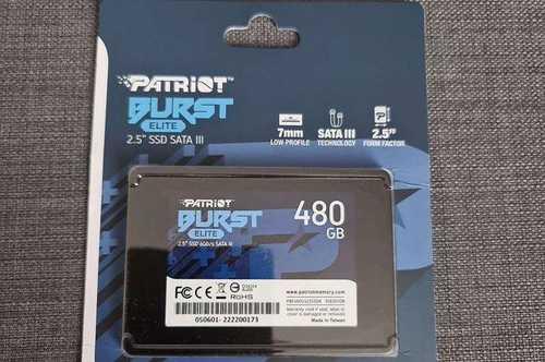 Ssd 2.5 Patriot burst elite 480gb новый