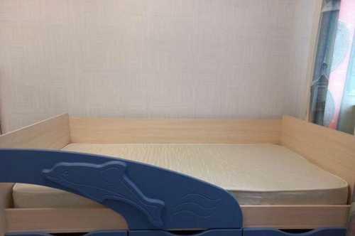 Кровать детская Дельфин 1,6*0,8 дуб