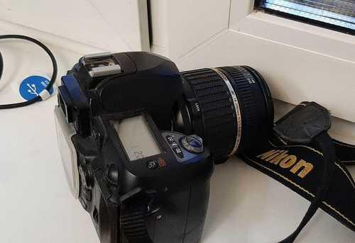 Фотоаппарат Nikon D70s c объективом Tamron