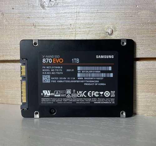 Ssd samsung 870 evo 1tb