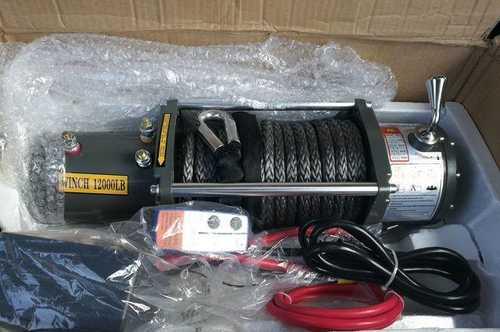 Лебедка Electric Winch 12000 кевлар-влагозащита