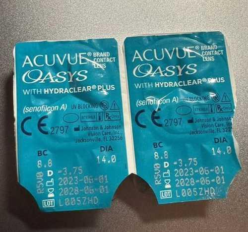 Линзы acuvue oasys