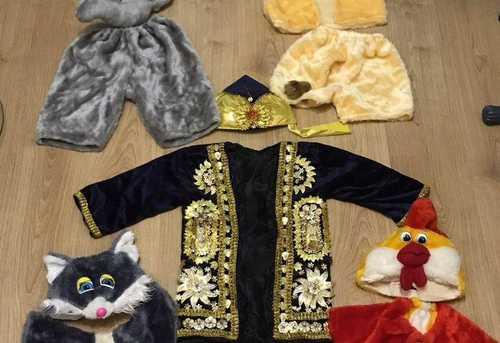 Карнавальные костюмы: султан, слон, кот, петух