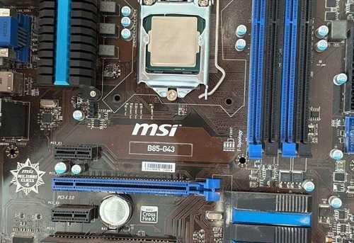 Материнская плата сокет 1155 MSI B85-G43