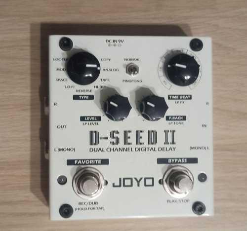 Joyo D-seed II Педаль эффектов Stereo Delay   лупп