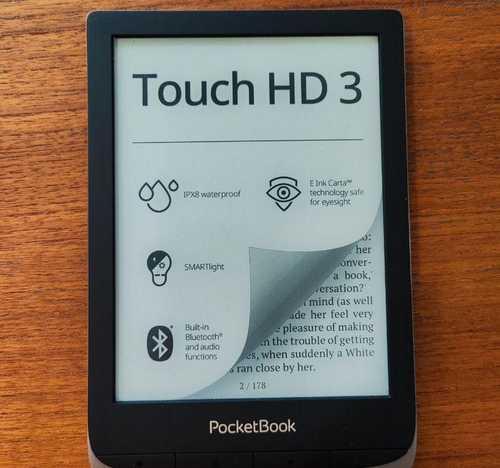 Pocketbook 632 Touch HD 3 Metallic Grey