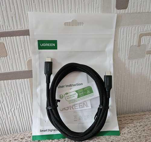 Кабель Ugreen 100 W 100 Вт 5A USB Type-C 2 метра