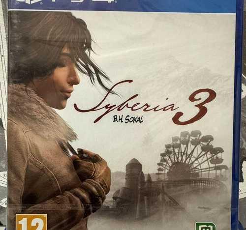 Syberia 3 ps4/ps5 новый диск, русская озвучка