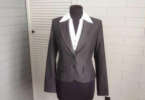 Пиджак женский 44 Офисный Серый Новый