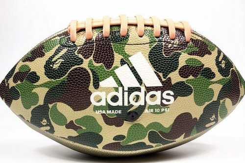 Мяч adidas x bape American Football, Made in USA