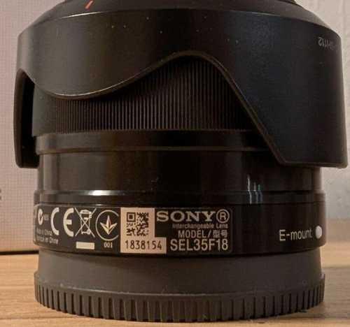 Объектив Sony SEL35F18 E-mount