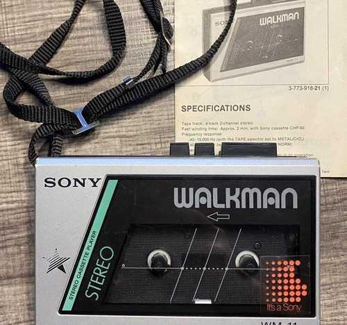 Кассетный плеер Sony walkman WM-11