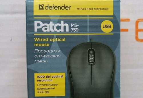 Мышка defender patch MS-759 black