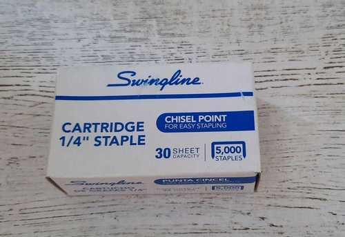 Картридж со скобами Swingline, 1/4, уп. 5000 шт