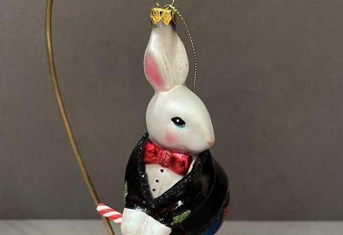 Ёлочная игрушка Holiday Classics / Белый кролик