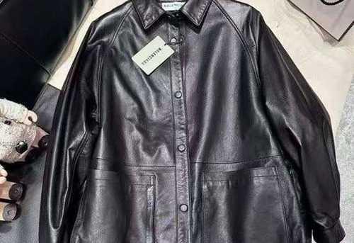 Рубашка кожаная пиджак Balenciaga