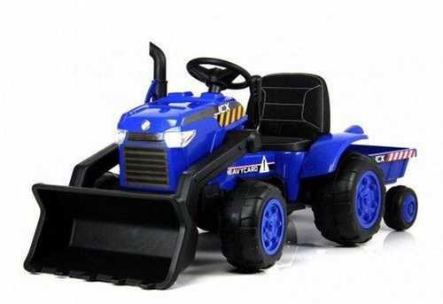 Трактор-погрузчик с прицепом P222PP синий RiverToy