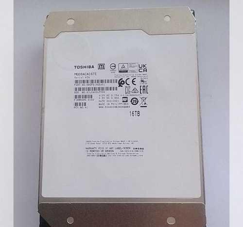 Жесткий диск 16tb Toshiba MG08ACA16TE