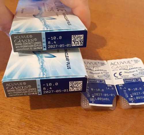 Линзы acuvue oasys -10