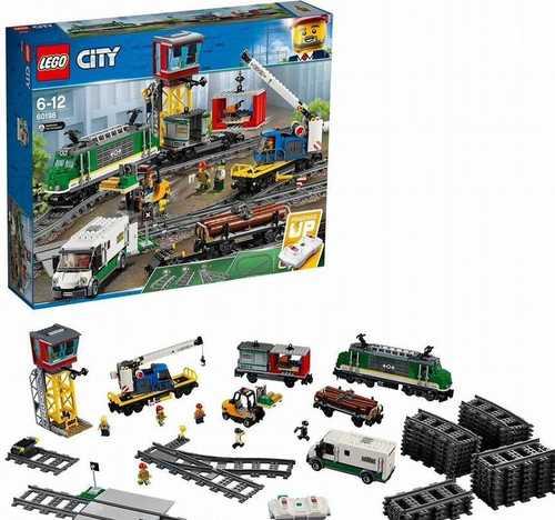 Lego city 60198 поезд аналог