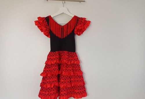 Испанское национальное платье фламенко 8-9 лет