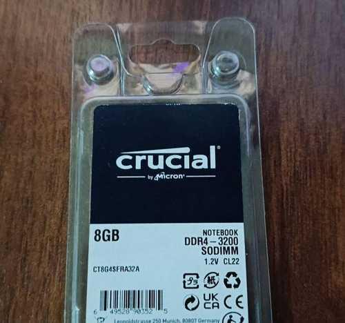 Crucial by micron 8 GB DDR4 - 3200