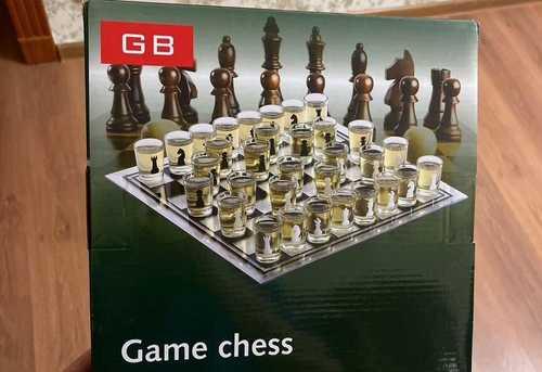 Настольная игра пьяные шахматы со стопками подарок