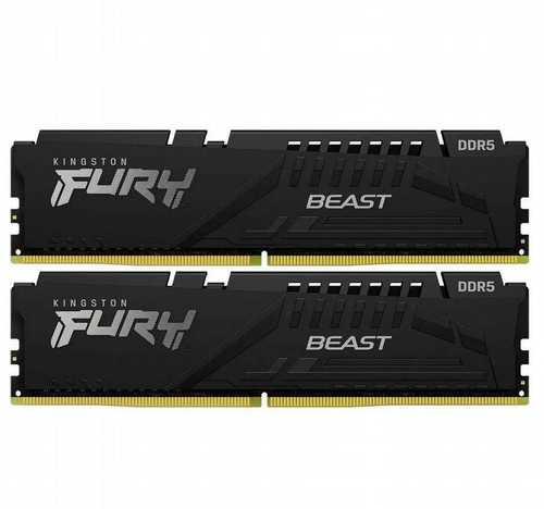 Память DDR5 2x32Gb 6400Mhz Kingston KF564C32BBK2-64