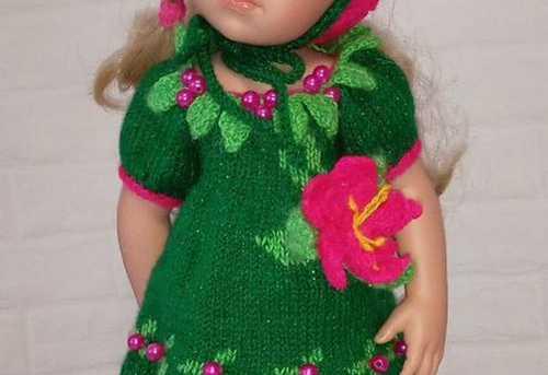 Платье и шапочка на куклу Lloren's 42 см