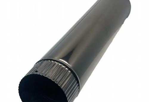 Дымоход стальной эмаль 1 м. D 110 мм (черный)