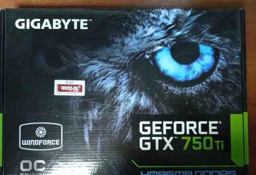 Видеокарта gigabyte-geforce GTX 750Ti 4096mb