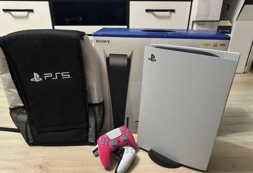 Sony playstation 5 ps5 с дисководом 2 джойстика