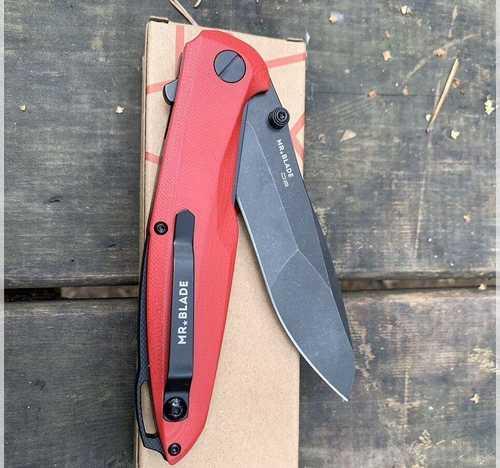 Нож складной Mr.Blade Convair Gen.2 (Black Stonewash, G10 Red)