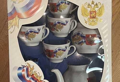 Чайный сервиз Дулево с символикой России