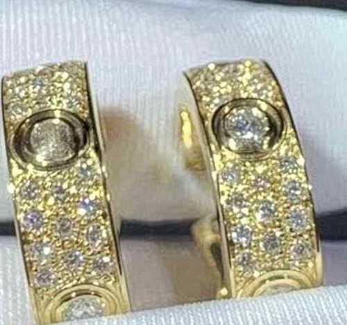 Серьги Cartier натуральное золото