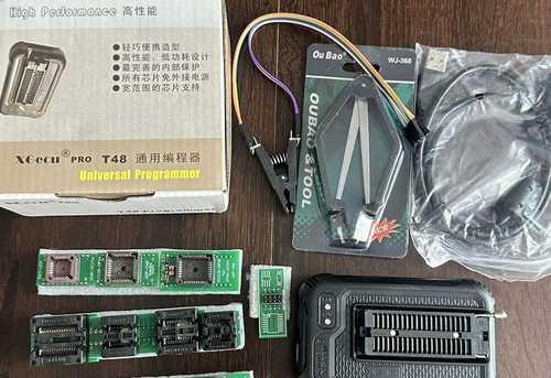 Программатор T48 MiniPro + комплект адаптеров