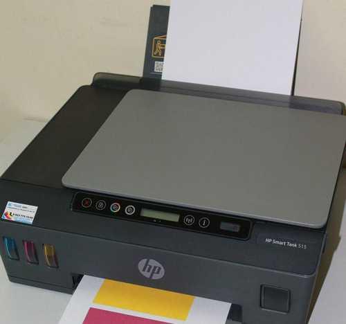 Мфу с Wi-Fi HP SmartTank 515 с снпч (заправлен)